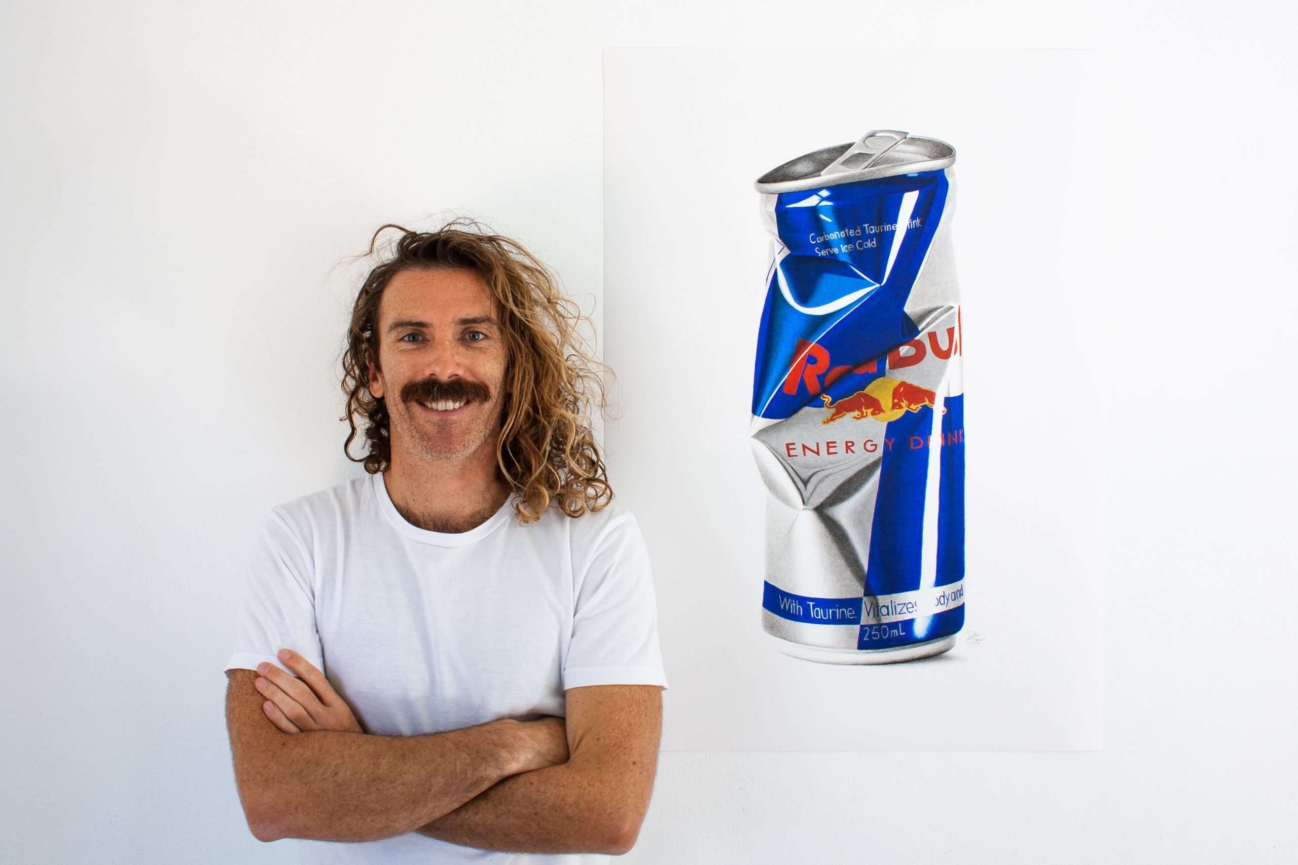 Red Bull Can | Original Artwork – Dean Spinks Art