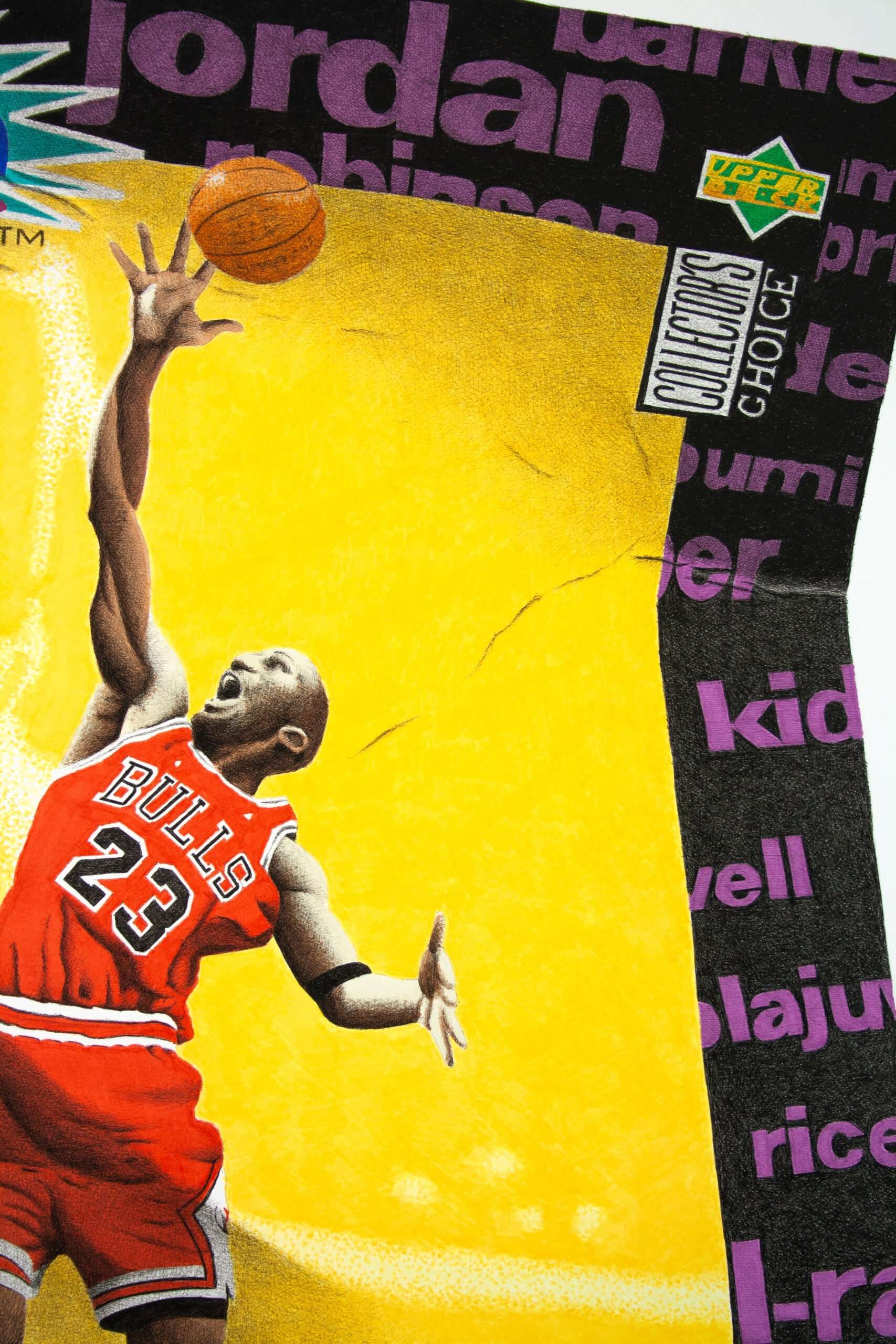 Michael Jordan Basketball Card | Original Artwork | Dean Spinks Art