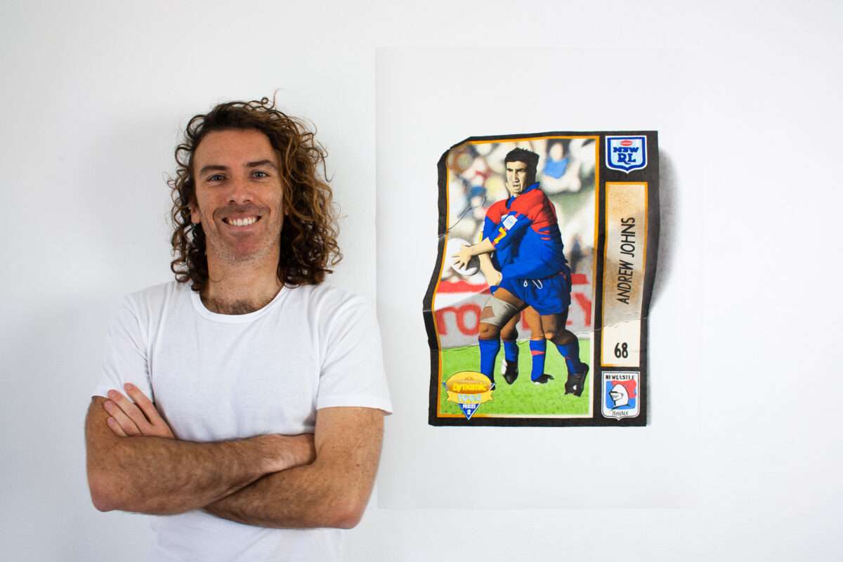 Andrew Johns Footy Card | Print – Dean Spinks Art Andrew Johns Footy Card | Print – Dean Spinks Art