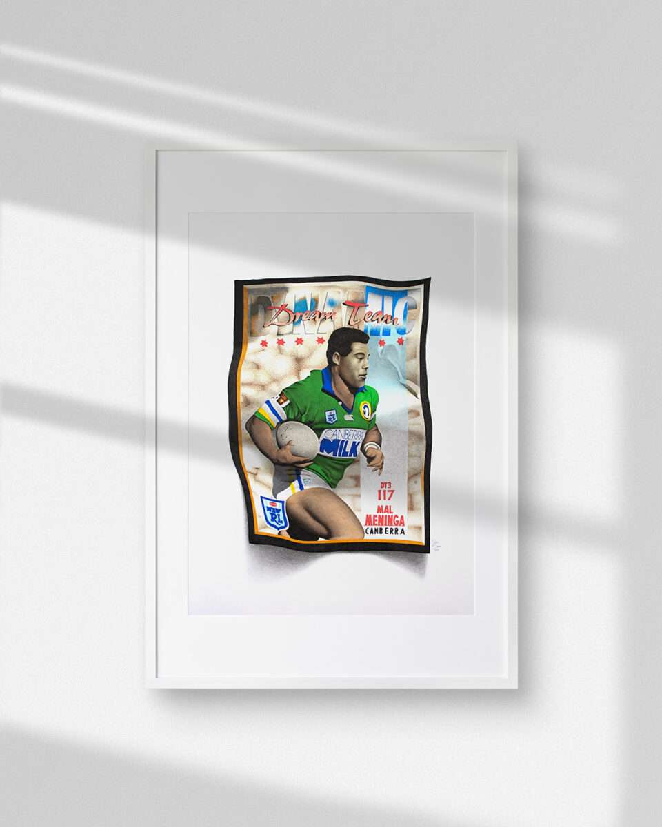 Mal Meninga Footy Card | Print | Dean Spinks Art