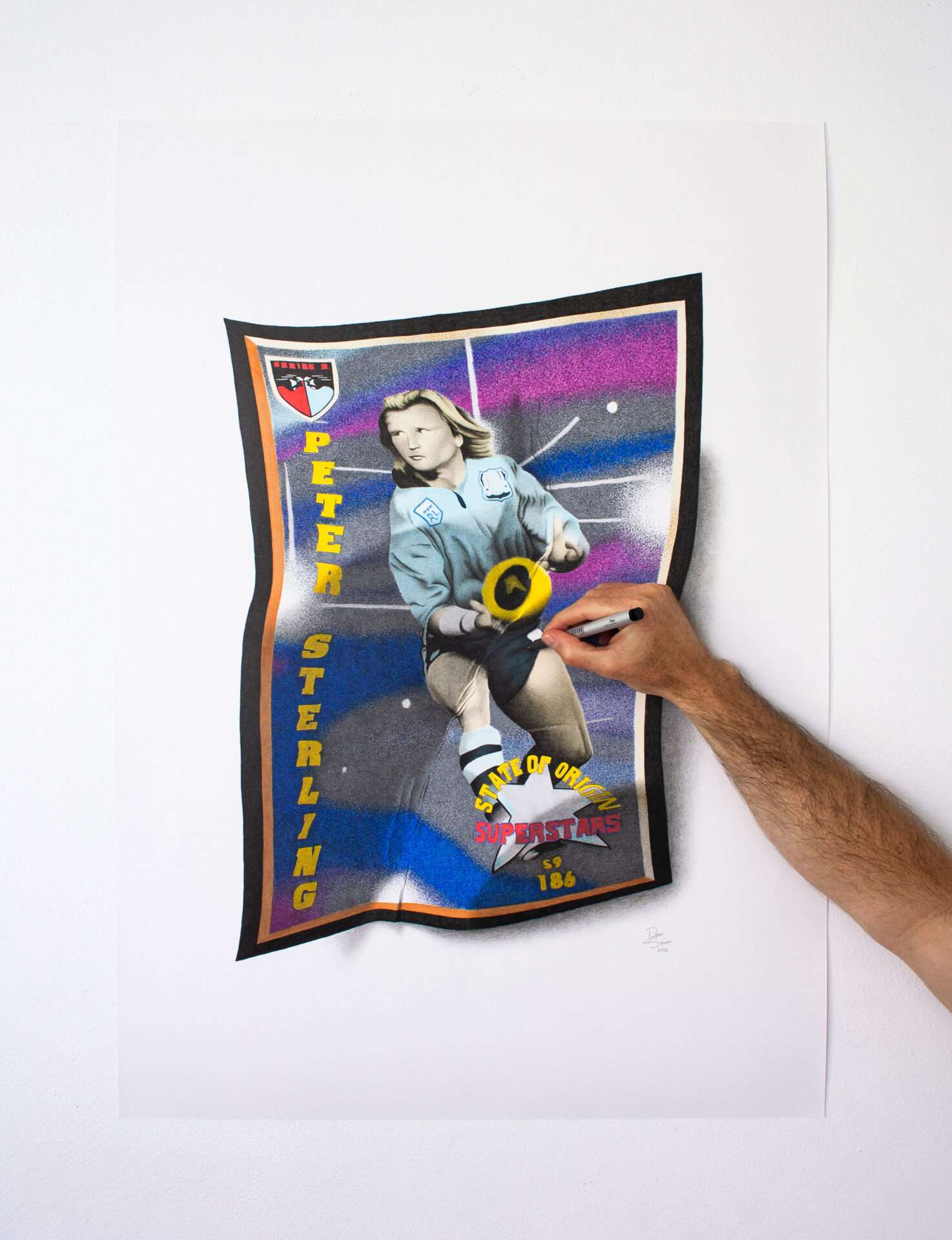 Peter Sterling Footy Card | Original Artwork – Dean Spinks Art