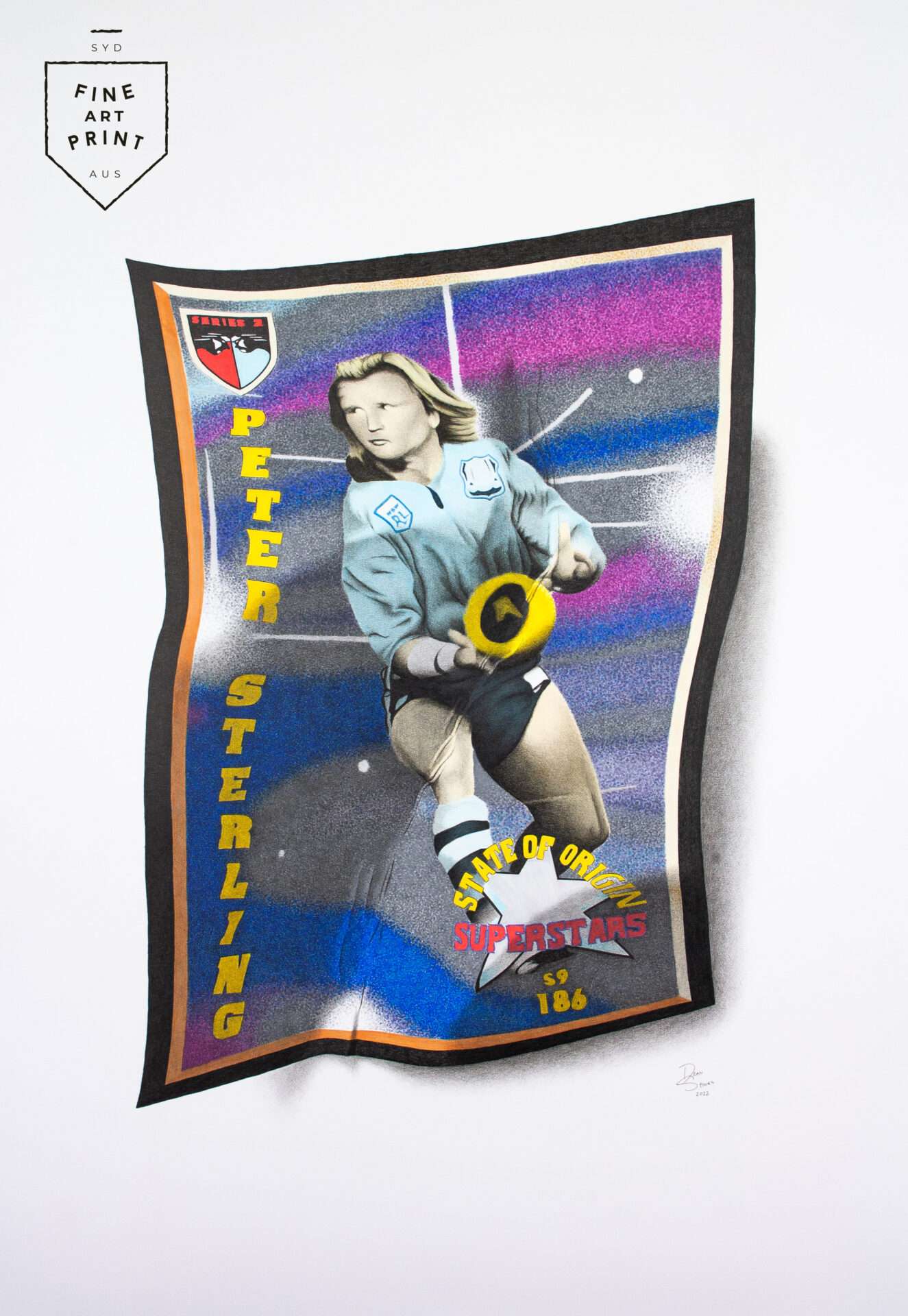 Peter Sterling Footy Card | Print – Dean Spinks Art