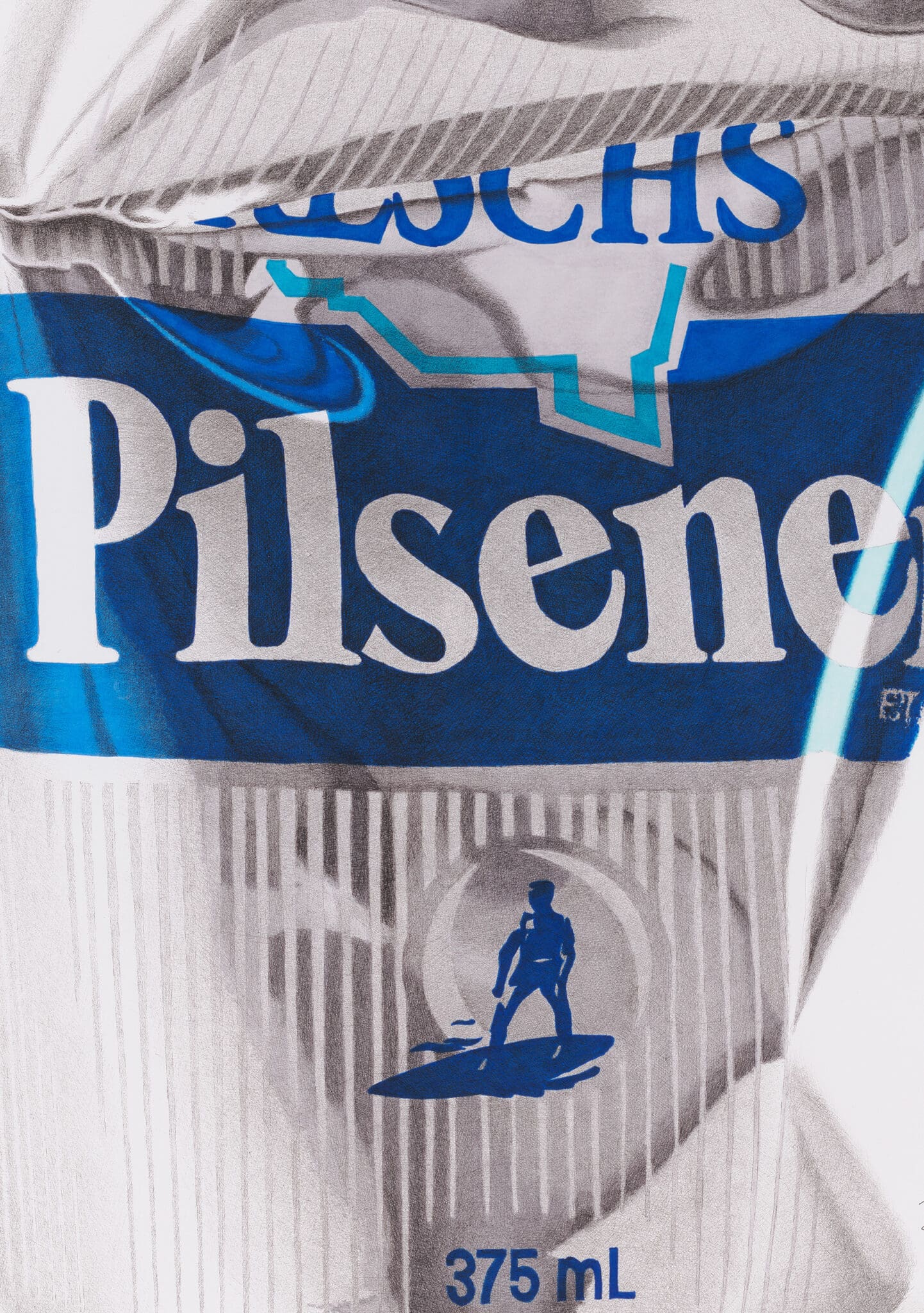 Reschs Pilsener Beer Can | Print | Dean Spinks Art