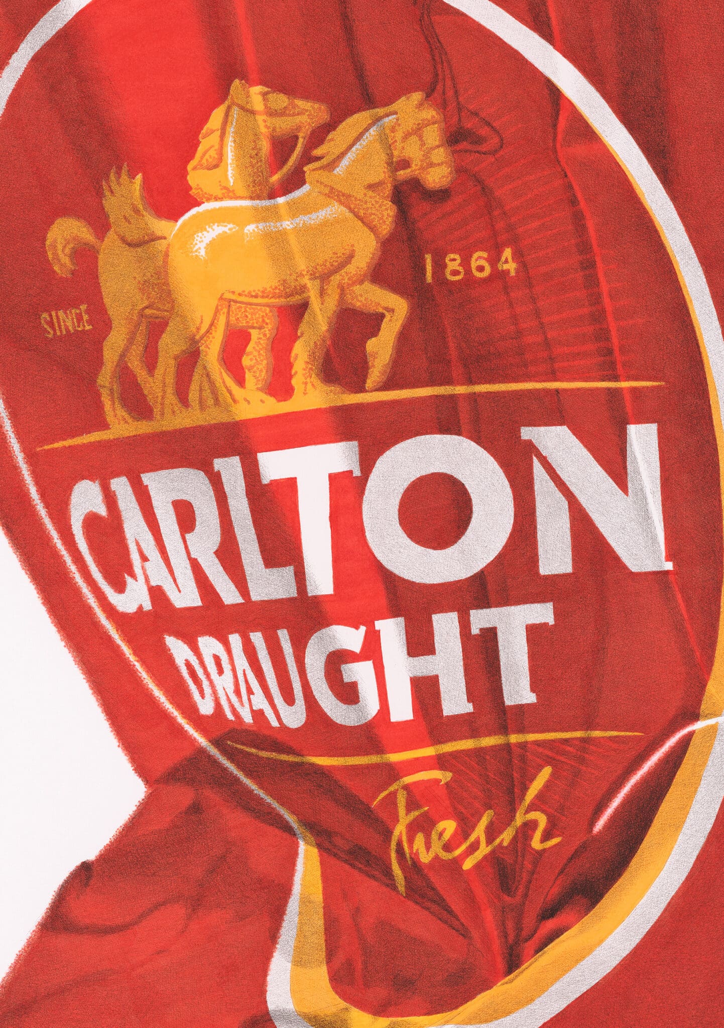 Carlton Draught Beer Can | Print | Dean Spinks Art